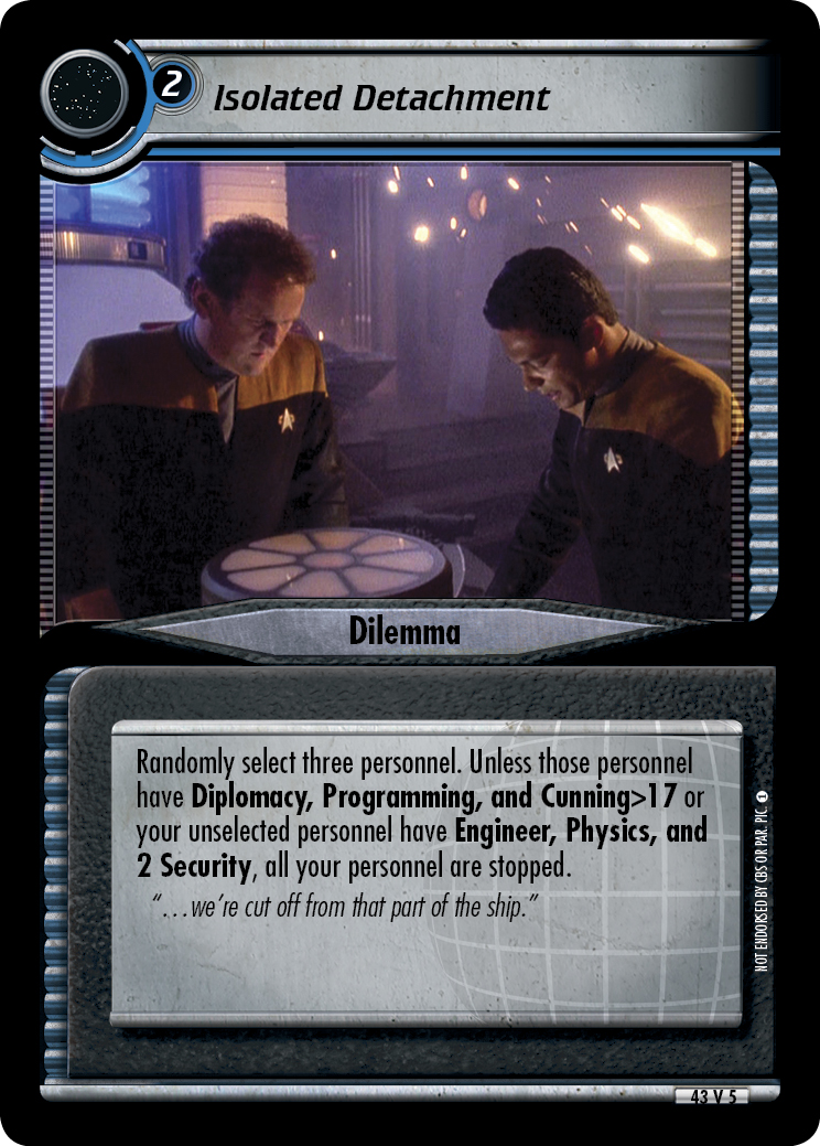 Isolated Detachment Sym Cardguide Wiki Fandom