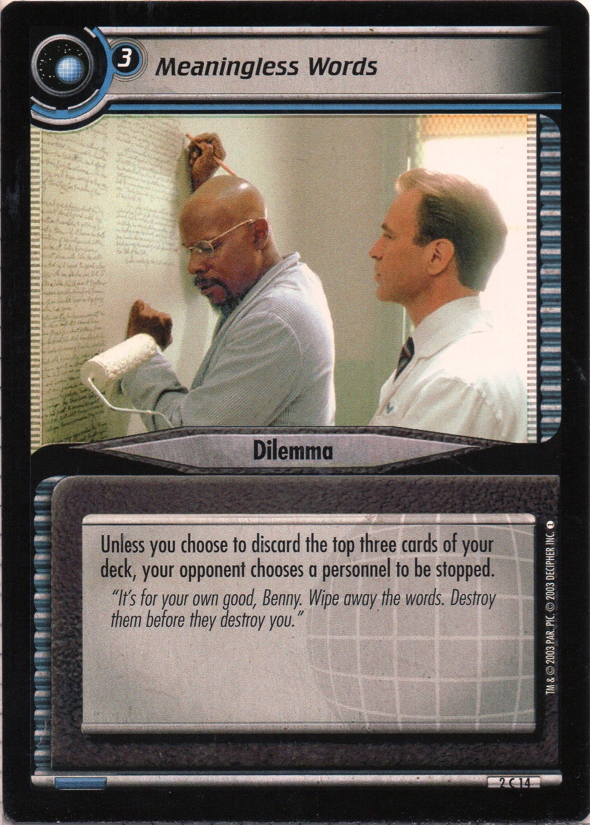 Meaningless Words (ENE) | CardGuide Wiki | Fandom