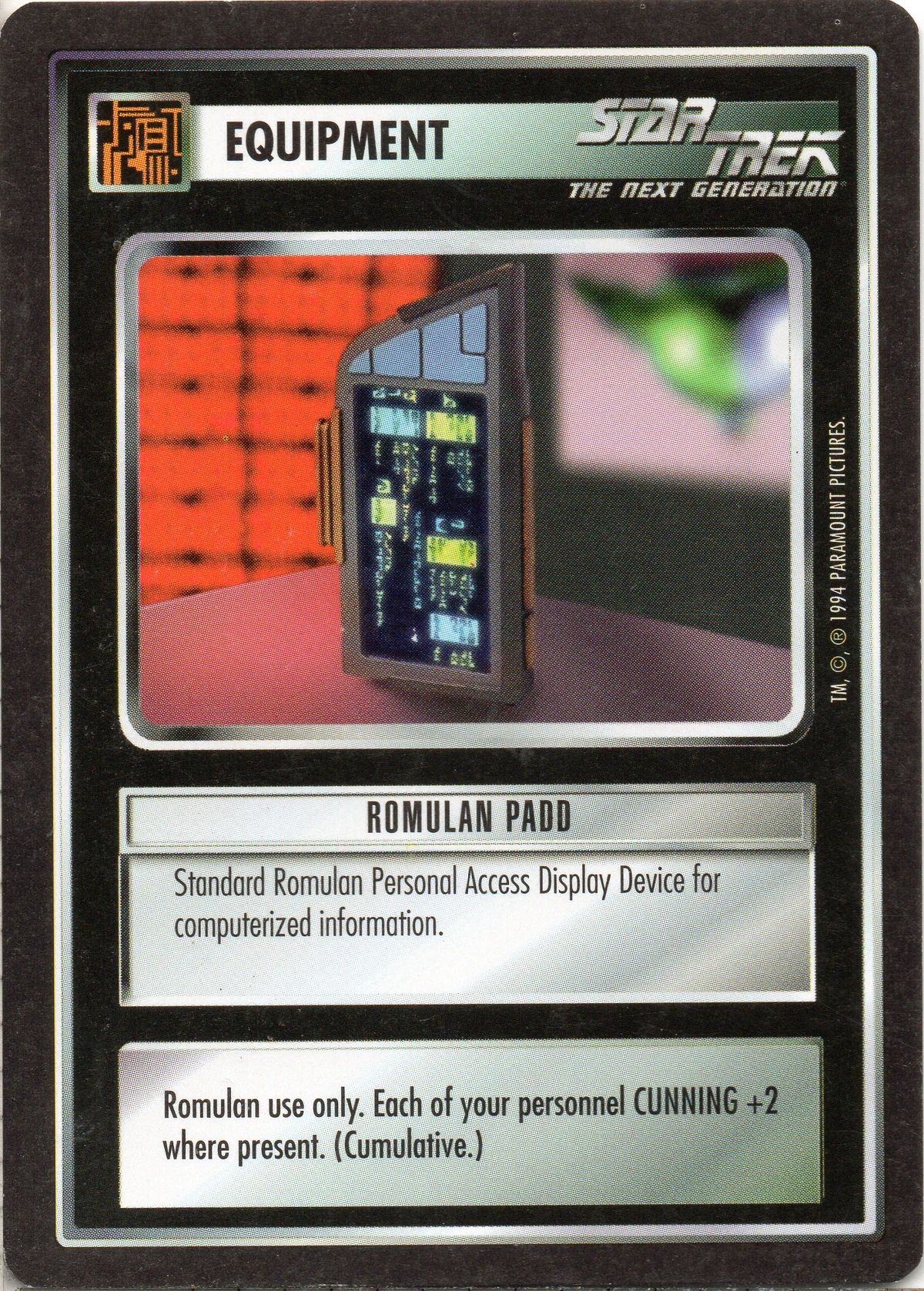 Romulan PADD (PL) | CardGuide Wiki | Fandom