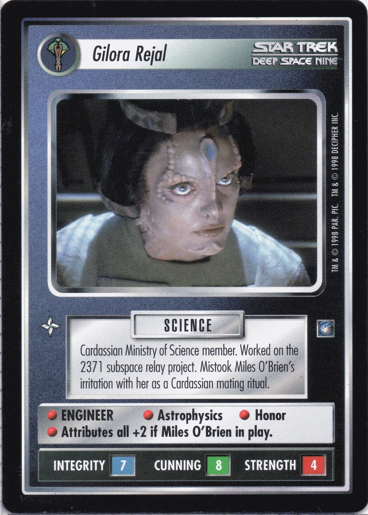 Gilora Rejal (DS9) | CardGuide Wiki | Fandom