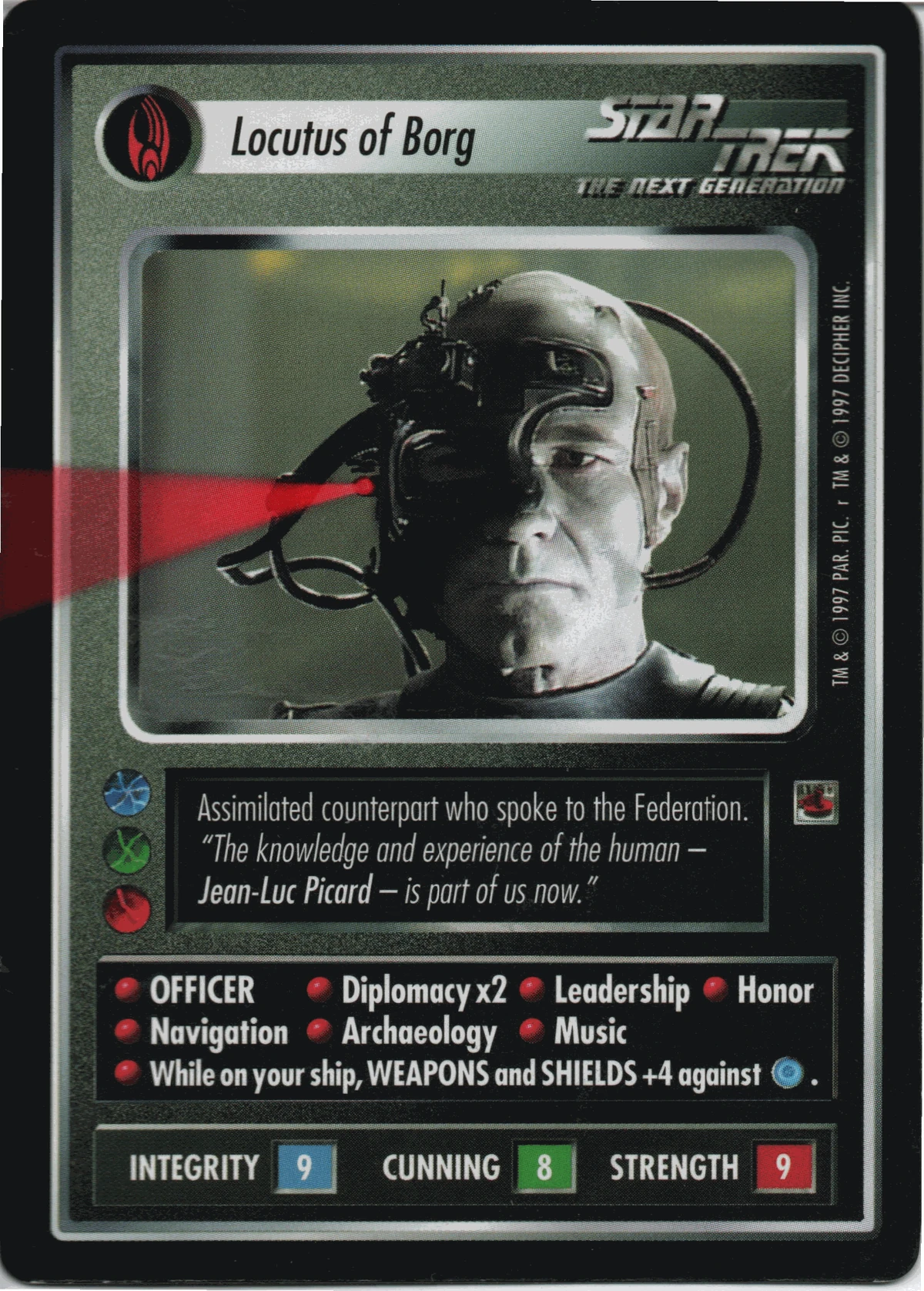 Locutus of Borg | CardGuide Wiki | Fandom