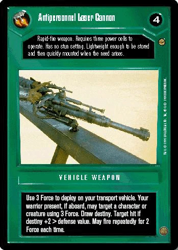 Antipersonnel Laser Cannon (JP) | CardGuide Wiki | Fandom
