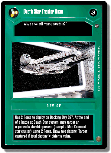 Death Star Tractor Beam (ANH) | CardGuide Wiki | Fandom