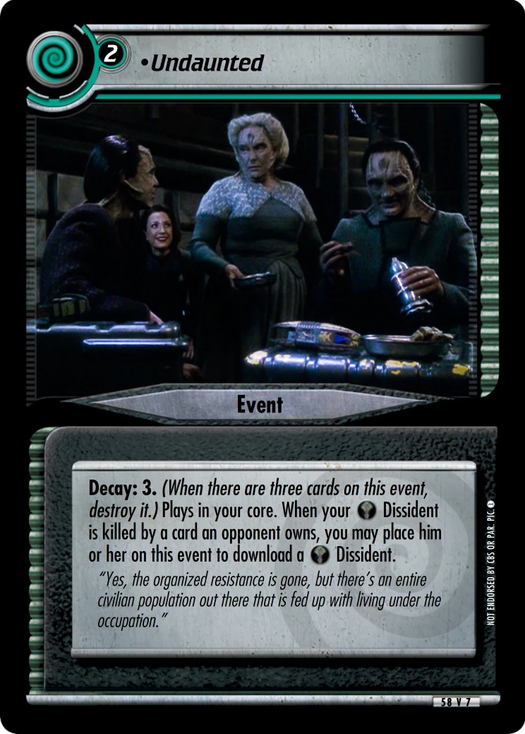 Undaunted (MEN) | CardGuide Wiki | Fandom