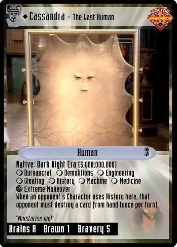 Cassandra - The Last Human (T9D) | CardGuide Wiki | Fandom