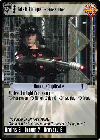 Dalek Trooper - Elite Soldier (BS) | CardGuide Wiki | Fandom