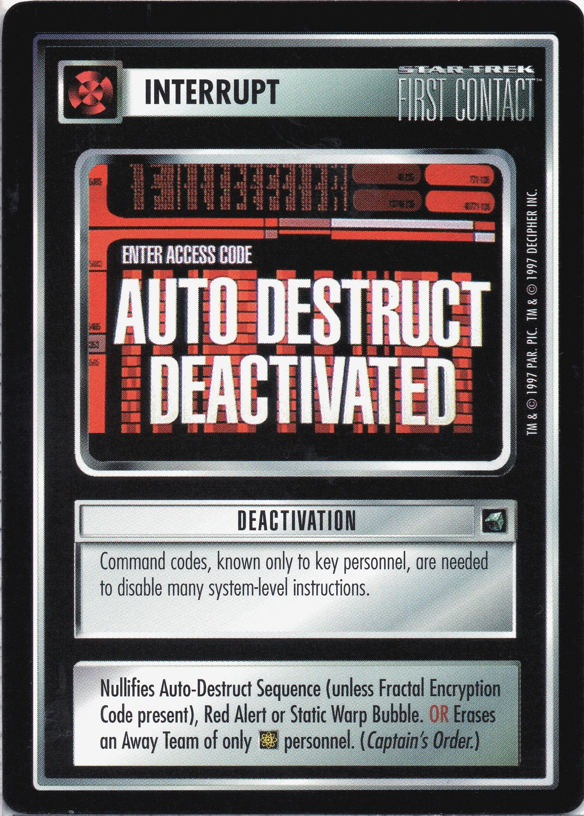 Deactivation (FC) | CardGuide Wiki | Fandom