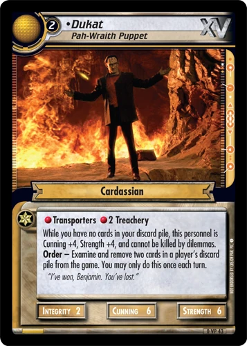 Dukat - Pah-Wraith Puppet (VP) | CardGuide Wiki | Fandom