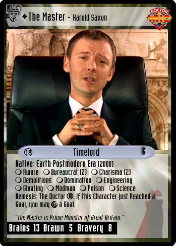 The Master (18) - Harold Saxon (LoT) | CardGuide Wiki | Fandom