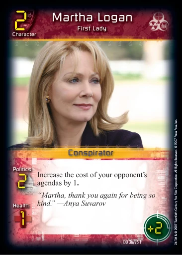 Martha Logan - First Lady (D0) (Foil) | CardGuide Wiki | Fandom