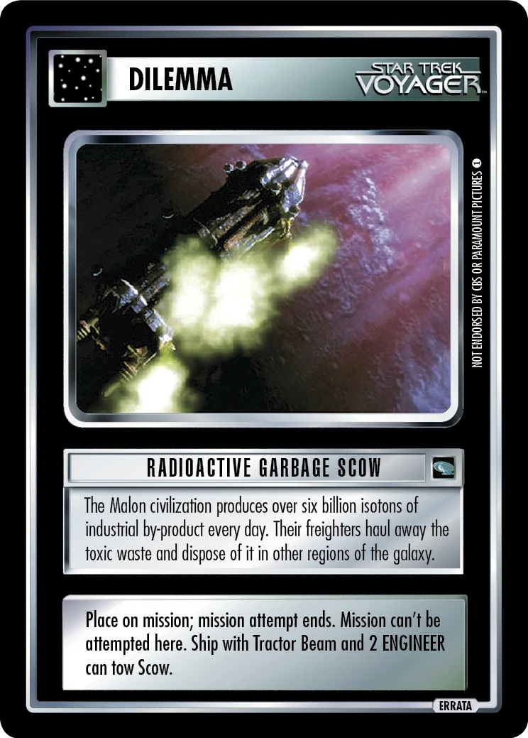 Radioactive Garbage Scow (Errata v1) (VOY) | CardGuide Wiki | Fandom