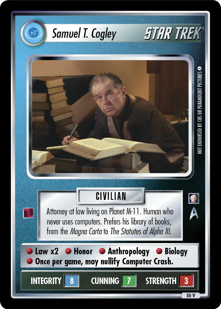 Samuel T. Cogley (TC) | CardGuide Wiki | Fandom
