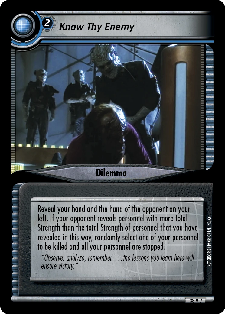 Know Thy Enemy (HT) | CardGuide Wiki | Fandom