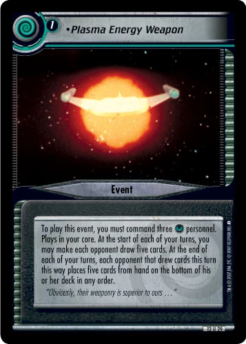 Plasma Energy Weapon (TATV) | CardGuide Wiki | Fandom