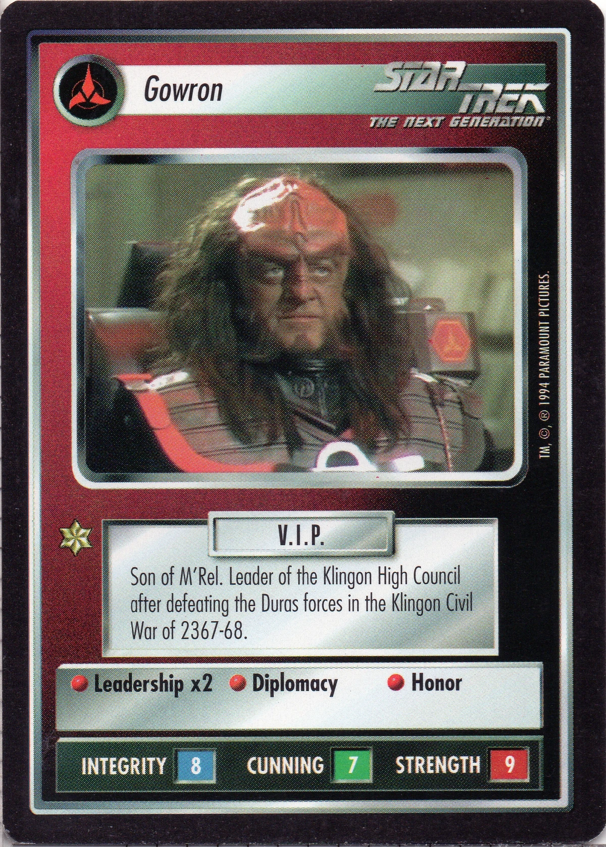 Gowron (PL) | CardGuide Wiki | Fandom