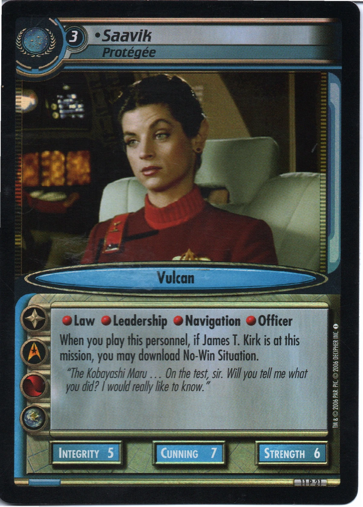 Saavik - Protégée (Genesis) | CardGuide Wiki | Fandom