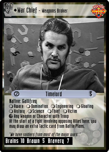 War Chief (2) - Weapons Broker (DoG) | CardGuide Wiki | Fandom