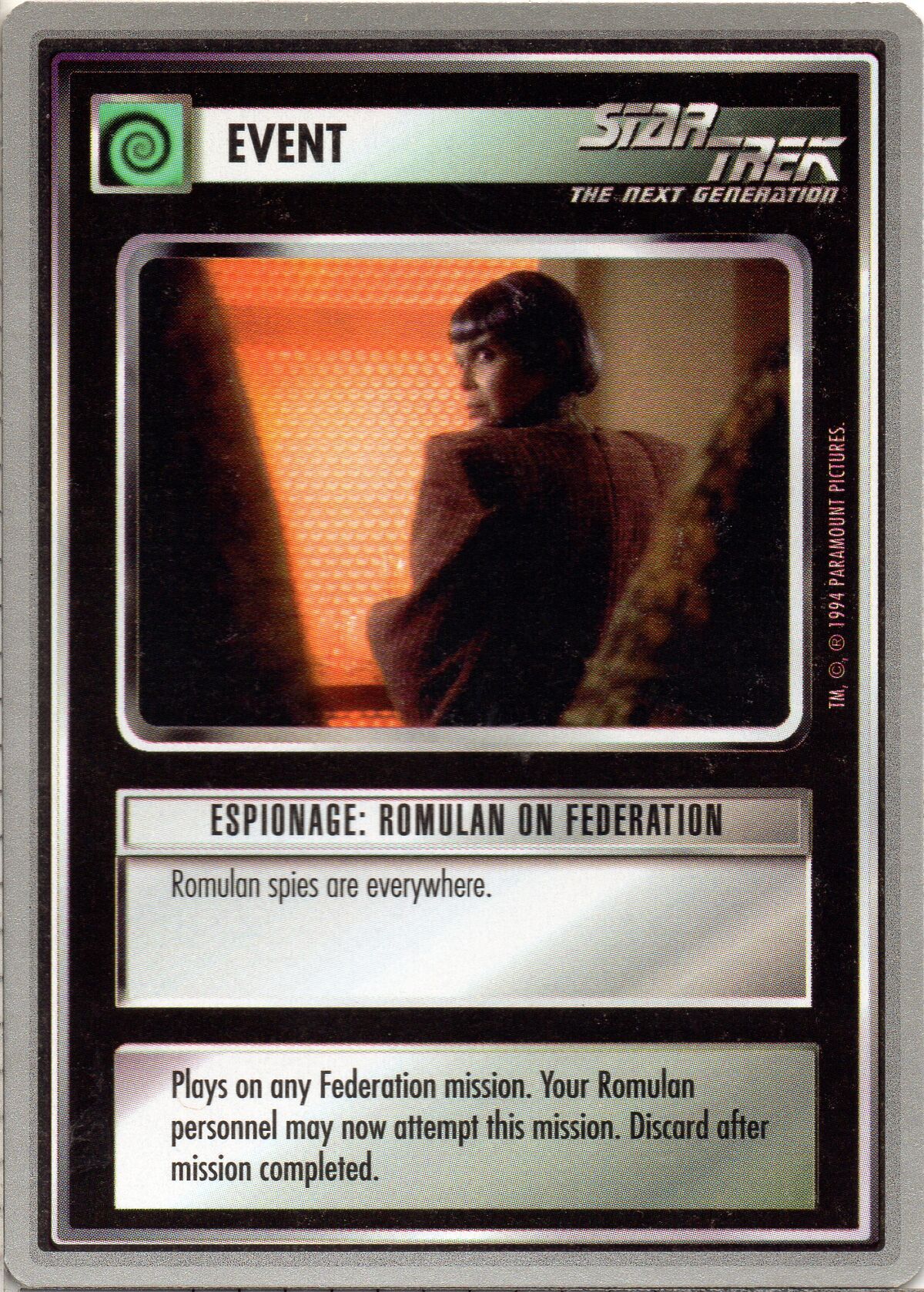 Espionage Romulan On Federation Ct Cardguide Wiki Fandom