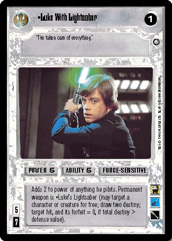 Luke With Lightsaber (EP) | CardGuide Wiki | Fandom