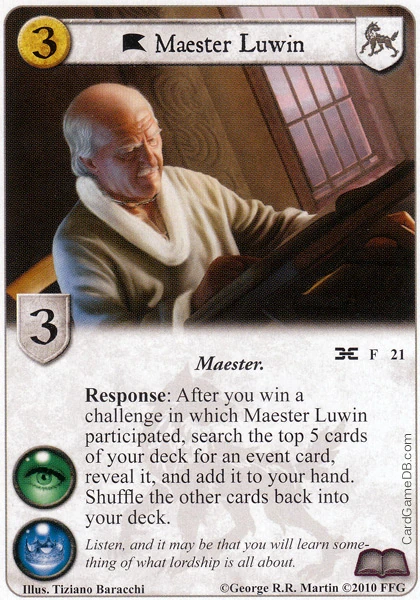 Maester Luwin (FtC) | CardGuide Wiki | Fandom