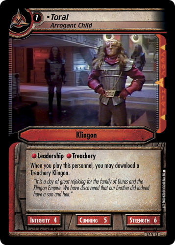 Toral - Arrogant Child (TAP) | CardGuide Wiki | Fandom