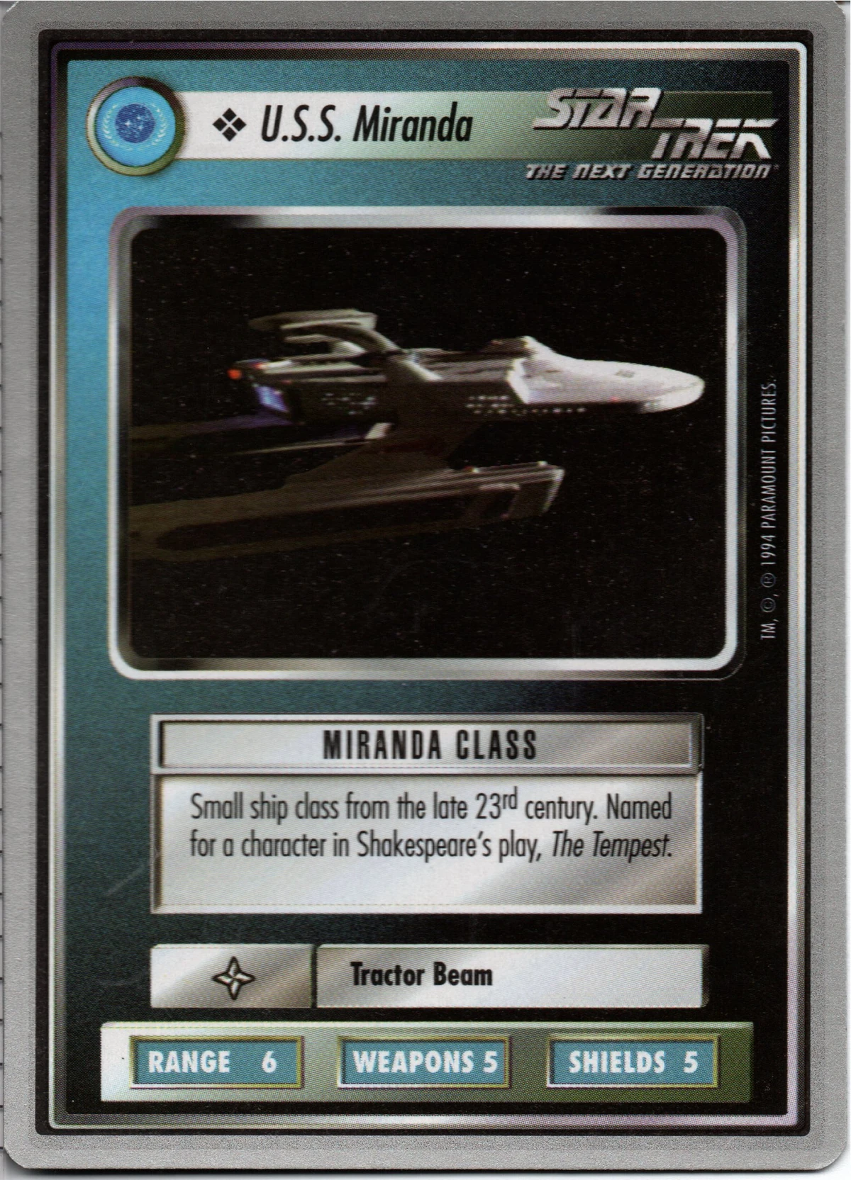 U.S.S. Miranda (CT) | CardGuide Wiki | Fandom