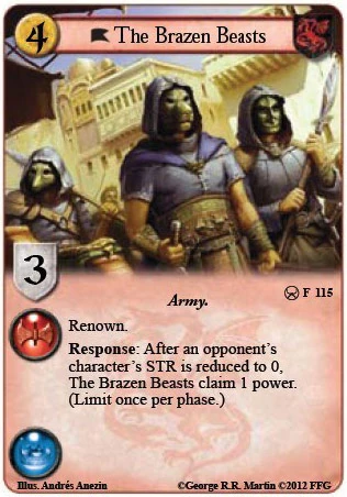 The Brazen Beasts (ARotD) | CardGuide Wiki | Fandom