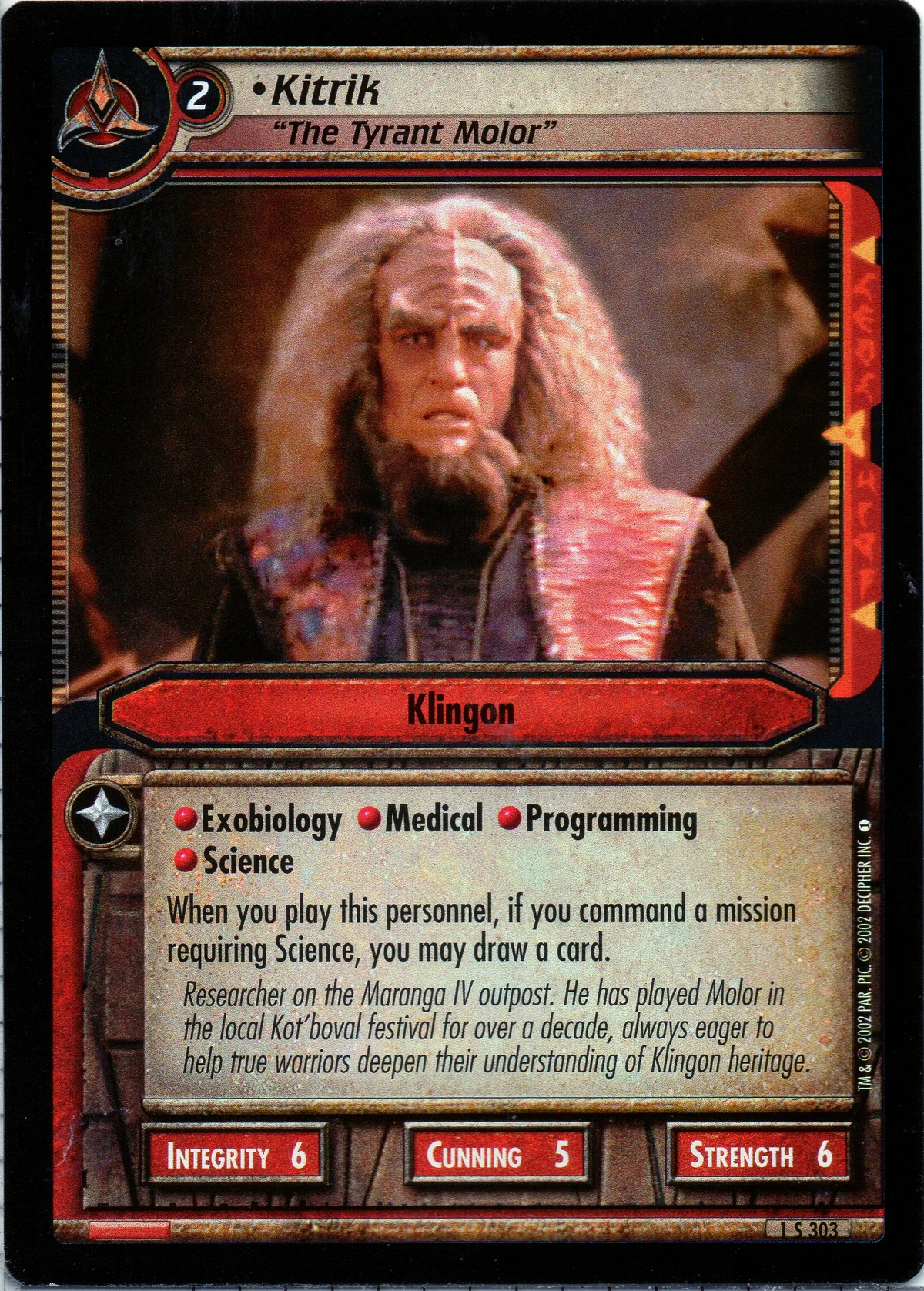 Kitrik - "The Tyrant Molor" (2E) | CardGuide Wiki | Fandom