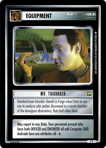 Mr. Tricorder (HF3) | CardGuide Wiki | Fandom