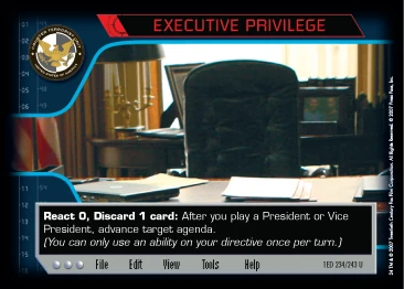 Executive Privilege (1E) | CardGuide Wiki | Fandom