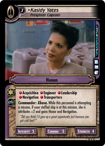 Kasidy Yates - Freighter Captain (TItW) | CardGuide Wiki | Fandom