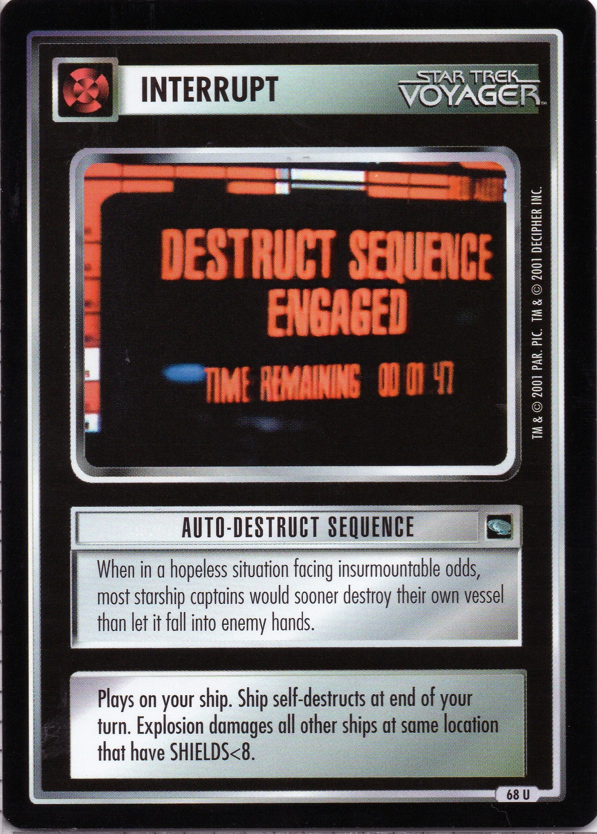Auto-Destruct Sequence (VOY) | CardGuide Wiki | Fandom