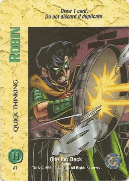 Robin - Quick Thinking (DCOP) | CardGuide Wiki | Fandom