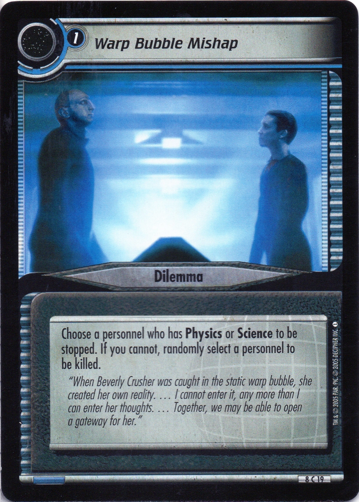 Warp Bubble Mishap (TBG) | CardGuide Wiki | Fandom