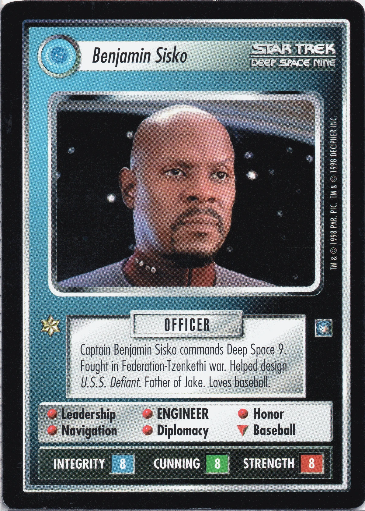 Benjamin Sisko (DS9) | CardGuide Wiki | Fandom