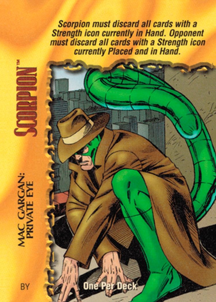 Scorpion Mac Gargan Private Eye Clop Cardguide Wiki Fandom