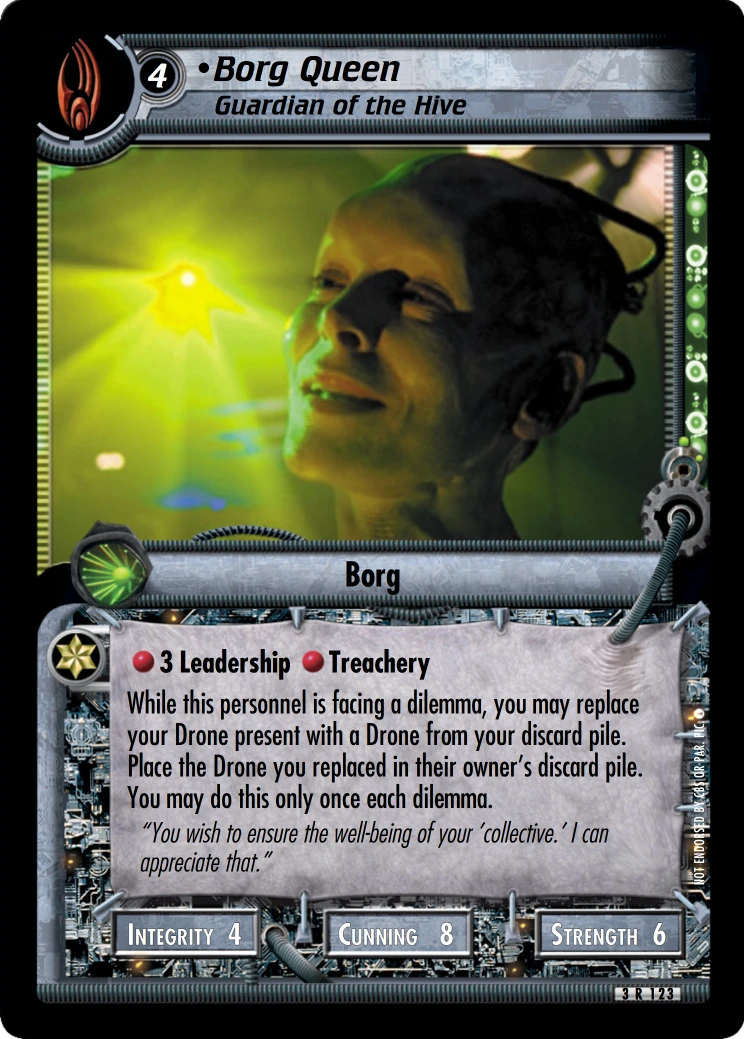 Borg Queen - Guardian of the Hive (Errata) (CtA) | CardGuide Wiki | Fandom