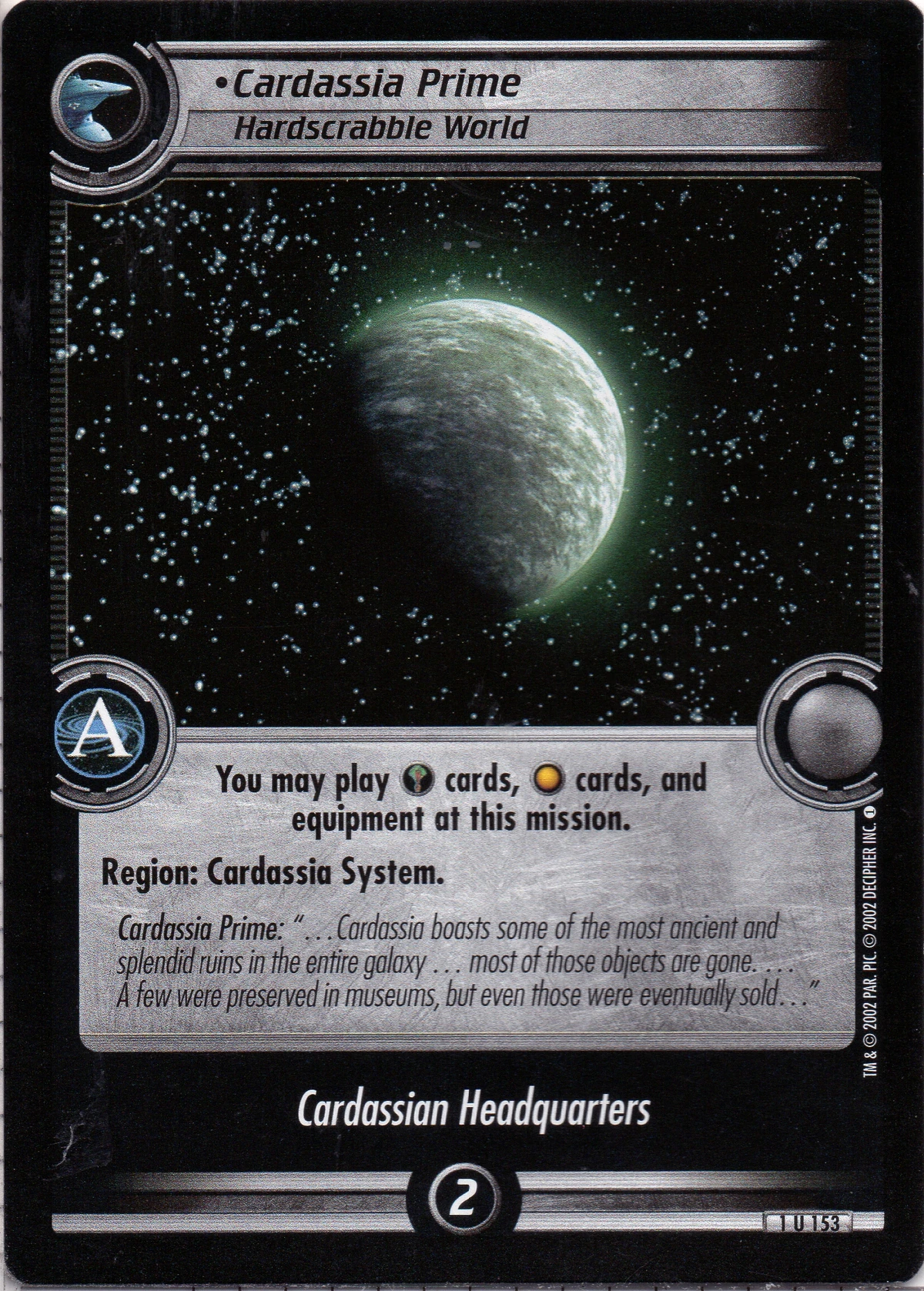 Cardassia Prime | CardGuide Wiki | Fandom