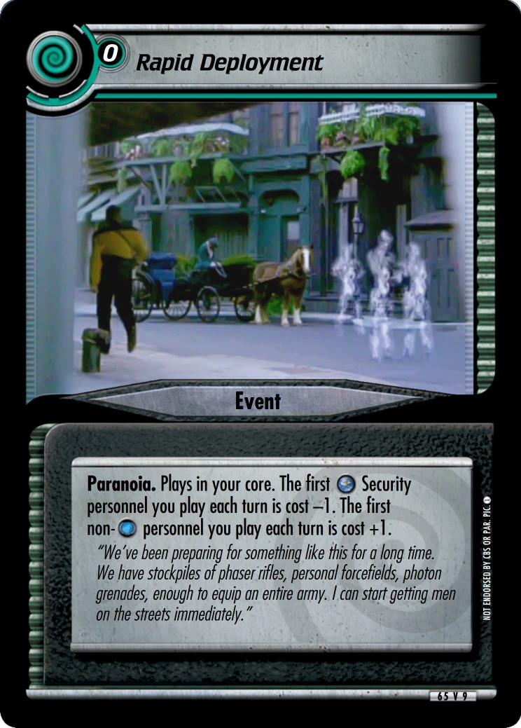Rapid Deployment (RoF) | CardGuide Wiki | Fandom