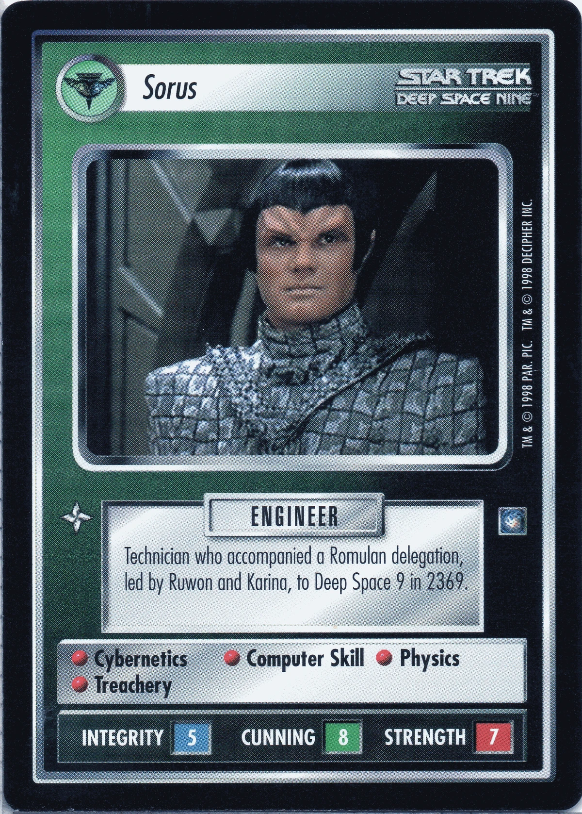 Sorus (DS9) | CardGuide Wiki | Fandom