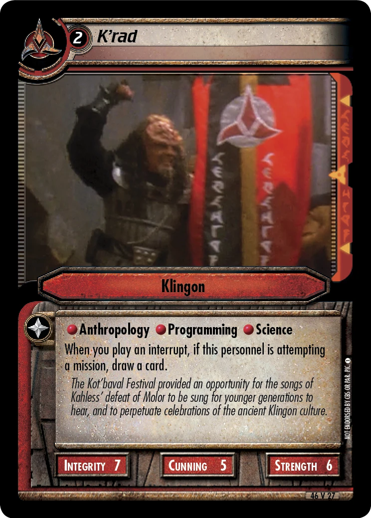 K'rad (SM) | CardGuide Wiki | Fandom