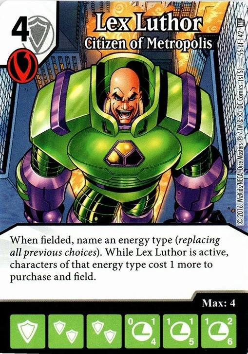 Lex Luthor - Citizen of Metropolis (WFDM) | CardGuide Wiki | Fandom