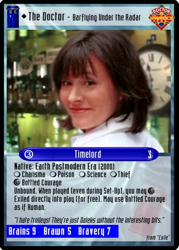 The Doctor (3) - Barflying Under the Radar (RD1) | CardGuide Wiki | Fandom