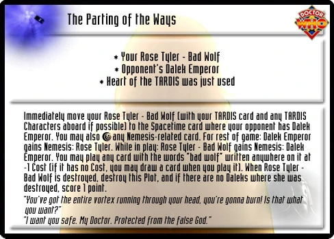 The Parting of the Ways (AF) | CardGuide Wiki | Fandom