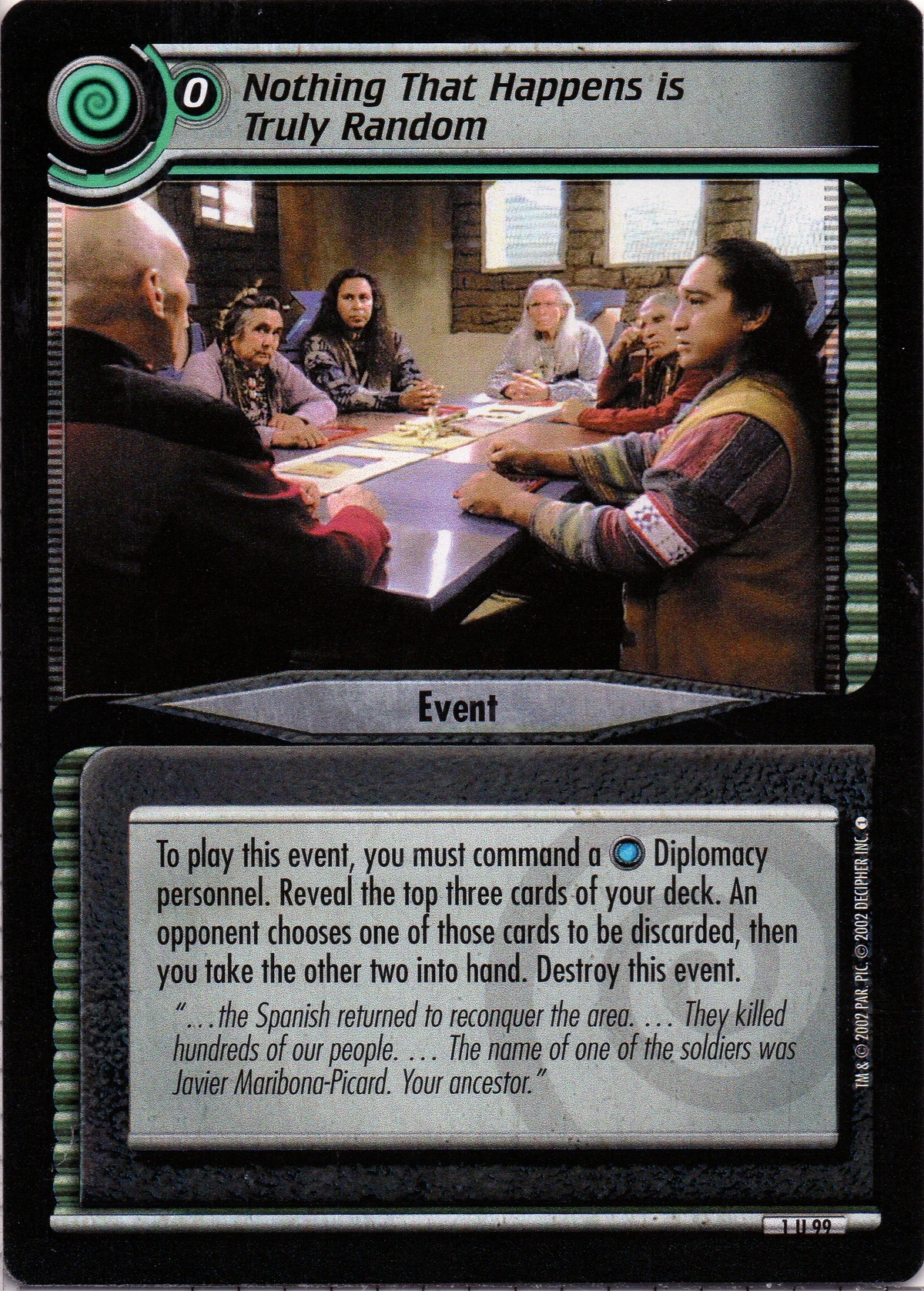 Nothing That Happens is Truly Random (2E) | CardGuide Wiki | Fandom