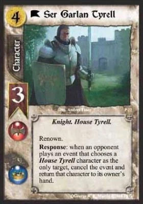 Ser Garlan Tyrell (P) | CardGuide Wiki | Fandom