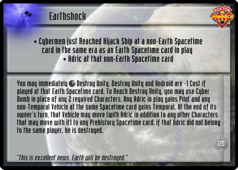 Earthshock (TL) | CardGuide Wiki | Fandom
