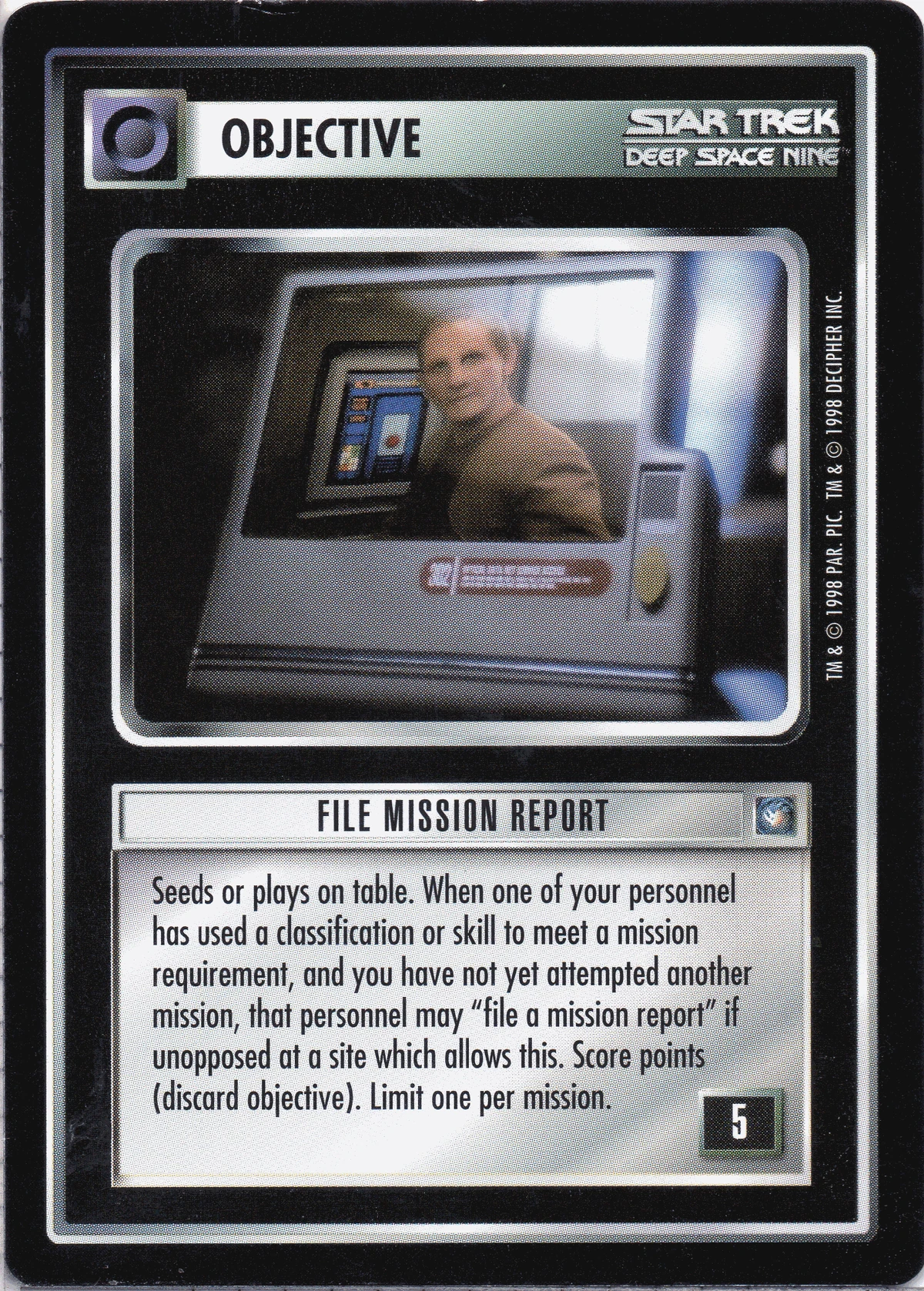 File Mission Report (DS9) | CardGuide Wiki | Fandom