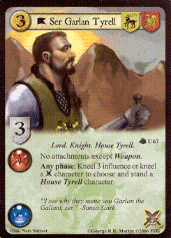 Ser Garlan Tyrell (AHoT) | CardGuide Wiki | Fandom