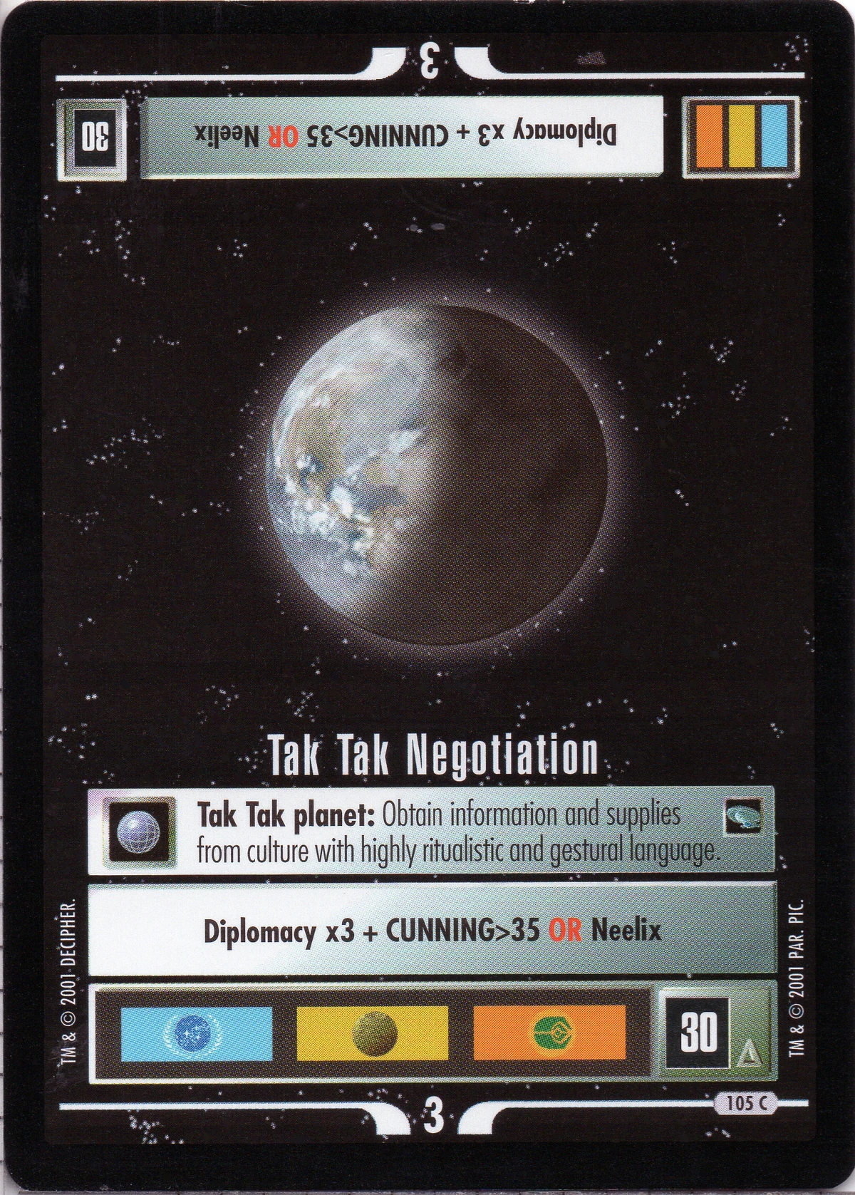 Tak Tak Negotiation (VOY) | CardGuide Wiki | Fandom